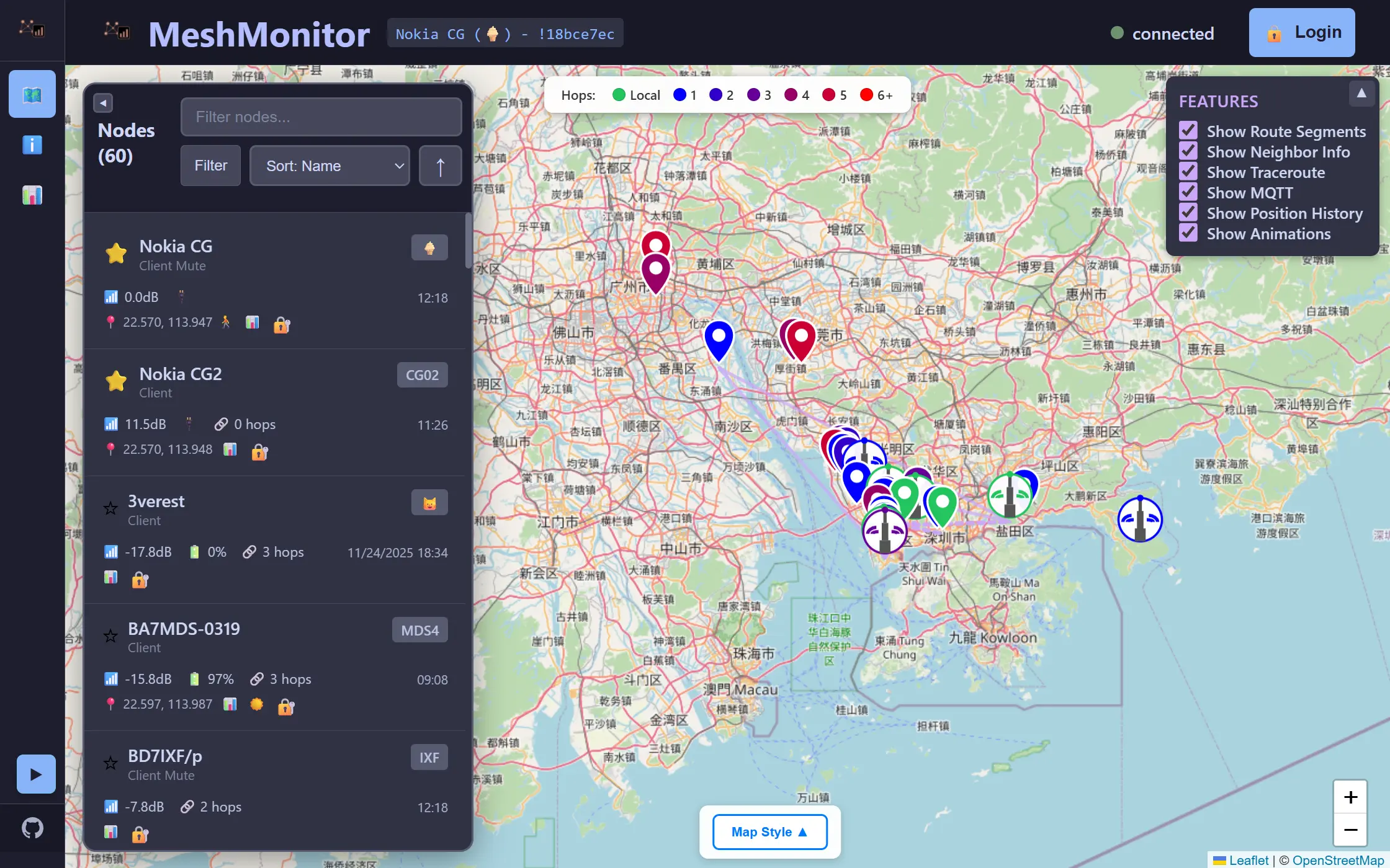 给 Meshtastic 一块「监控大屏」：用 MeshMonitor 把整张网一眼看穿 | MeshCN - Meshtastic 中国社区